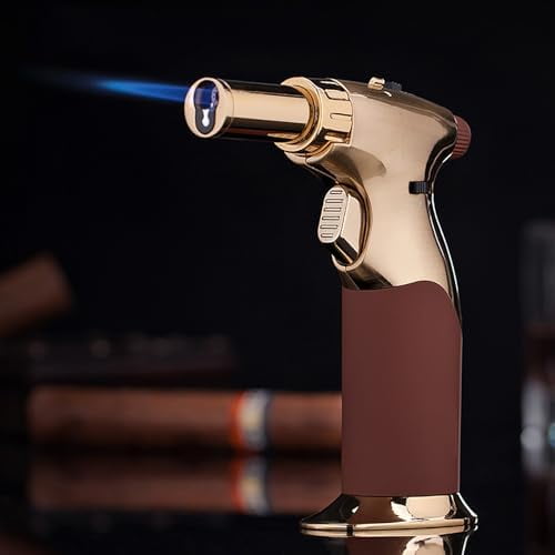 Dual Flame Butane Torch Gun, Cooking Torch Kitchen Blow Torch ...