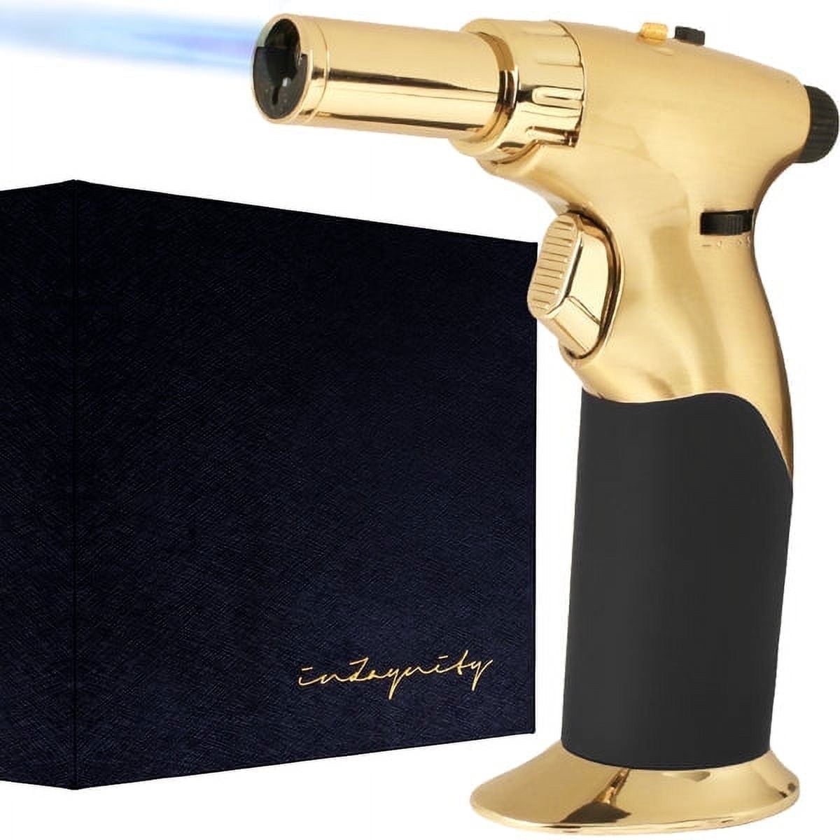 inZaynity Dual Flame Butane Torch, Adjustable Mini Blow Torch for ...