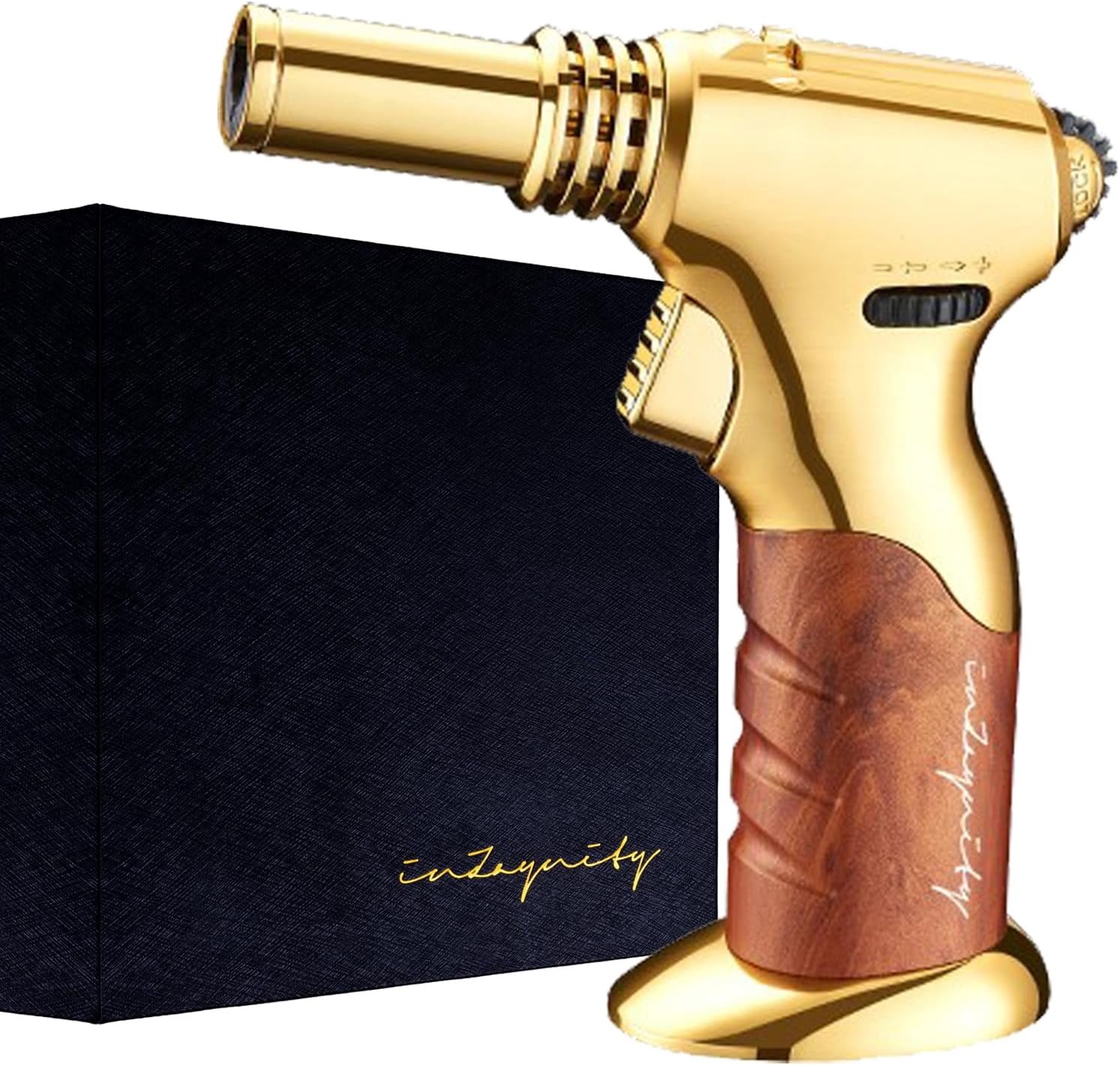 Dual Flame Butane Torch Gun – fillable Handheld Mini Blow Torch for ...