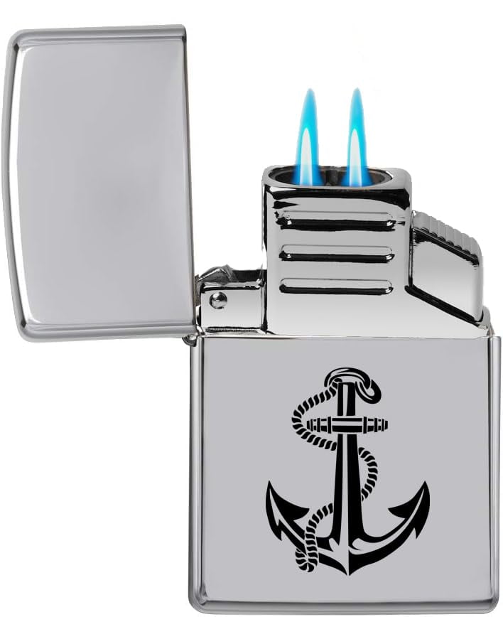 Dual Flame Torch Lighter Anchor with Rope (Chrome) - Walmart.com