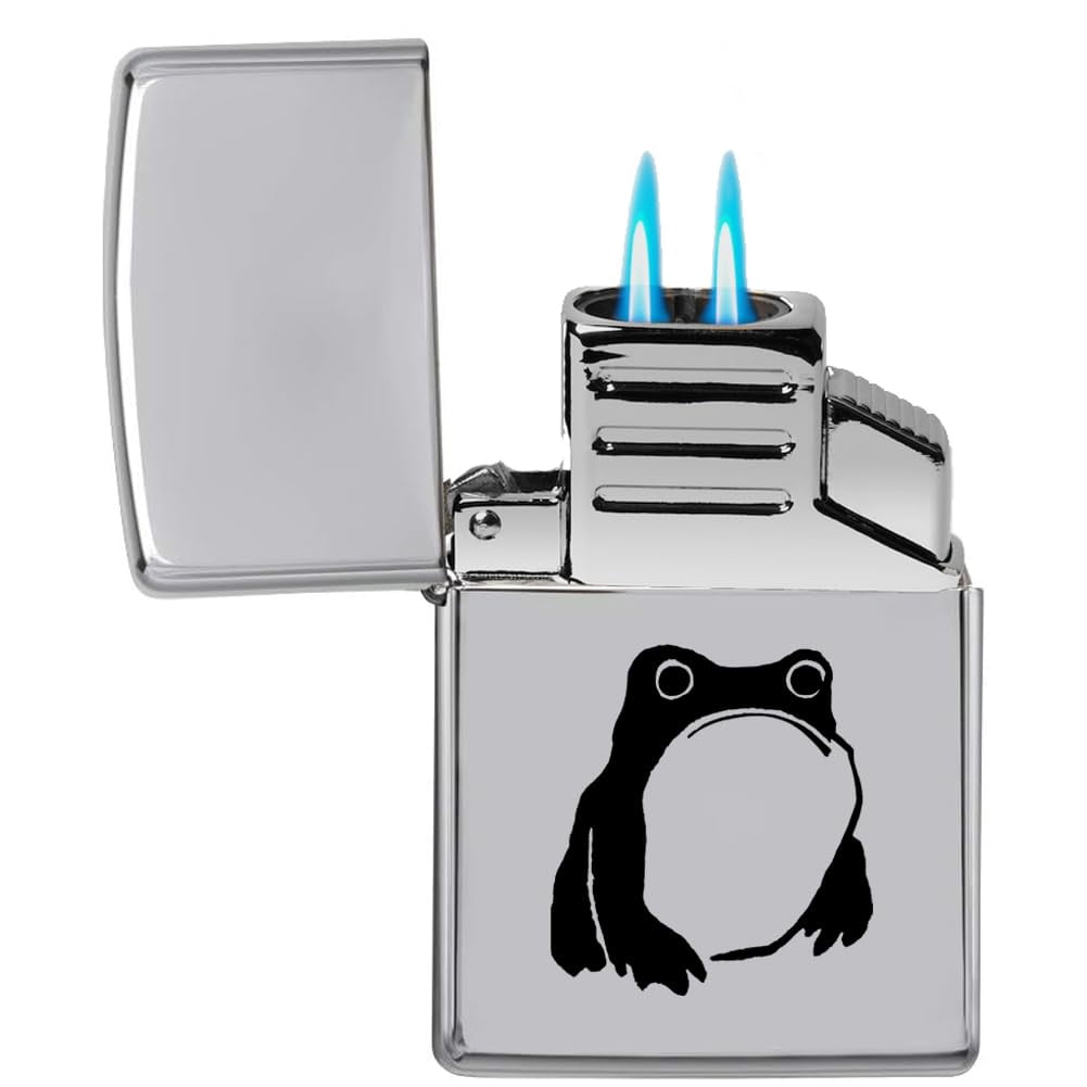 Dual Flame Torch Lighter Japanese Matsumoto Hoji Frog (Chrome ...