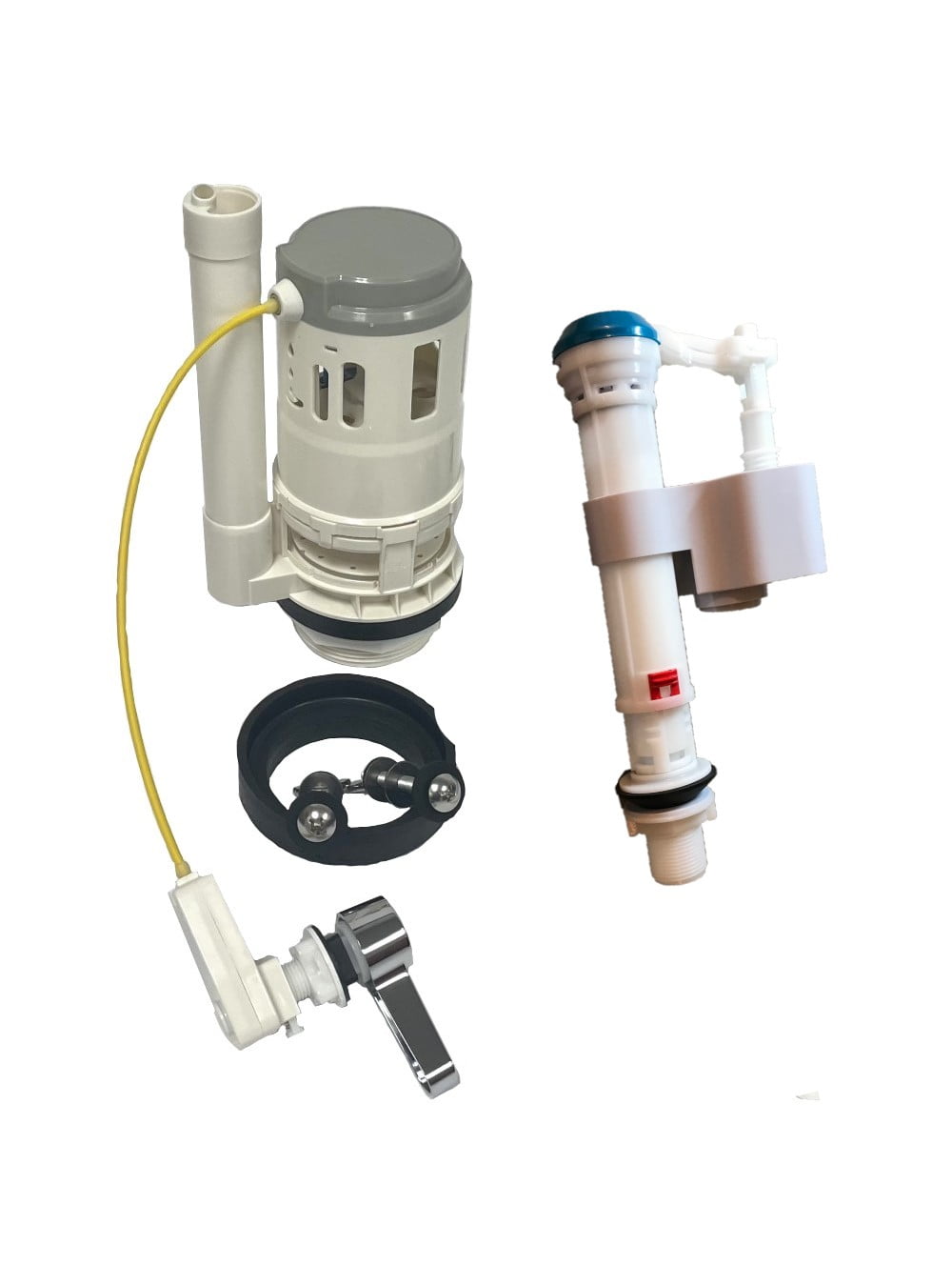 Dual Flush, 3 inch Flush, Two Piece Toilet. Includes Fast Fill Valve ...