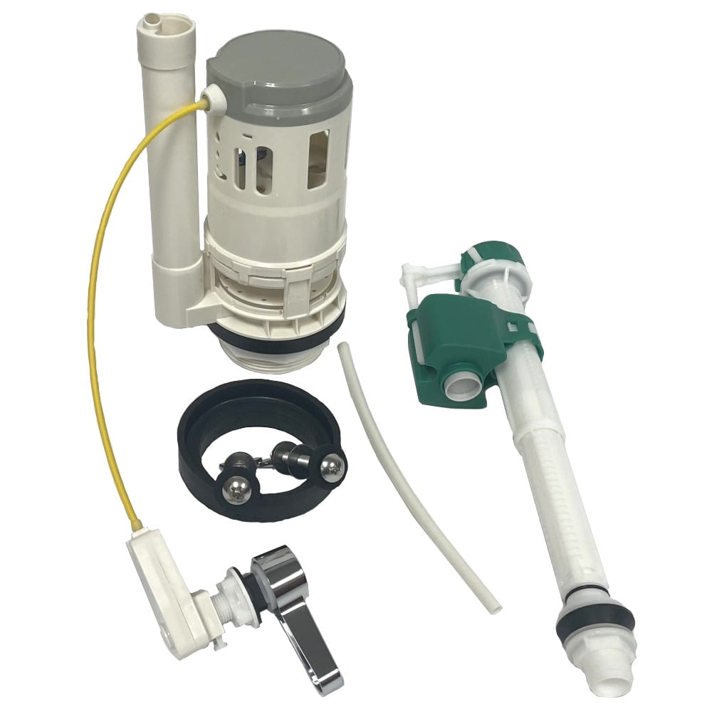 Dual Flush, 3 inch Flush, Two Piece Toilet. Includes Fast Fill Valve ...