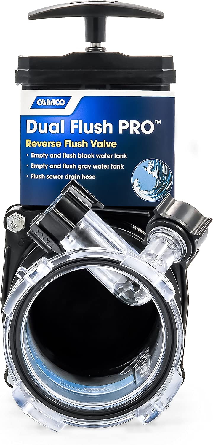 Dual Flush Pro Camper/RV Holding Tank Rinser - Features 3-Inch Gate ...