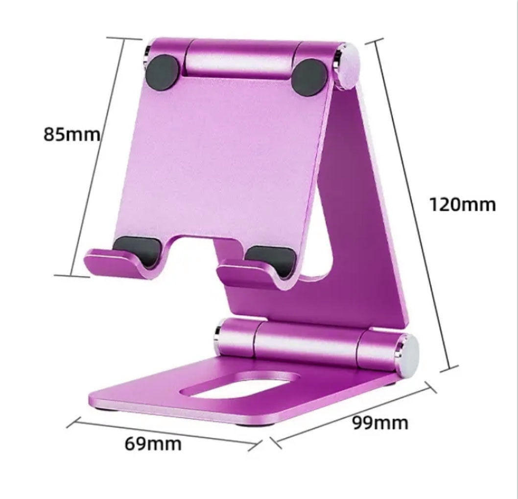 Dual Folding Cell Phone Stand, Fully Adjustable Foldable Desktop Phone ...