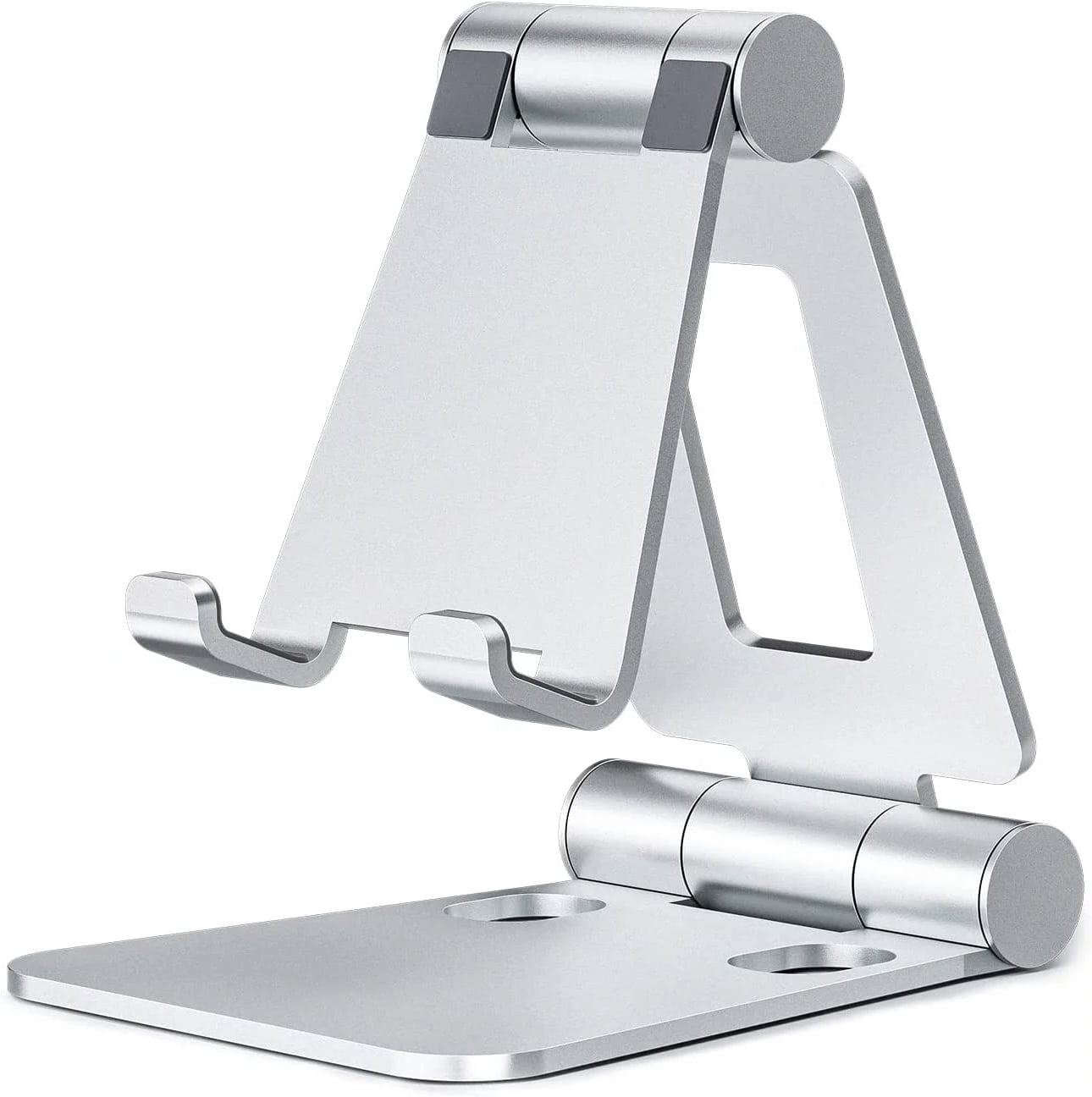 Dual Folding Cell Phone Stand, Fully Adjustable Foldable Desktop Phone ...