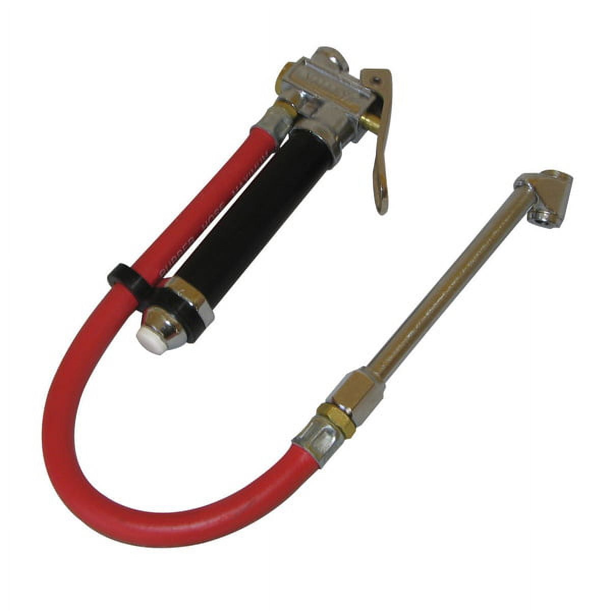 Dual Foot Tire Chuck Air Inflator with 12" Hose 120 PSI Truck Car Semi ...