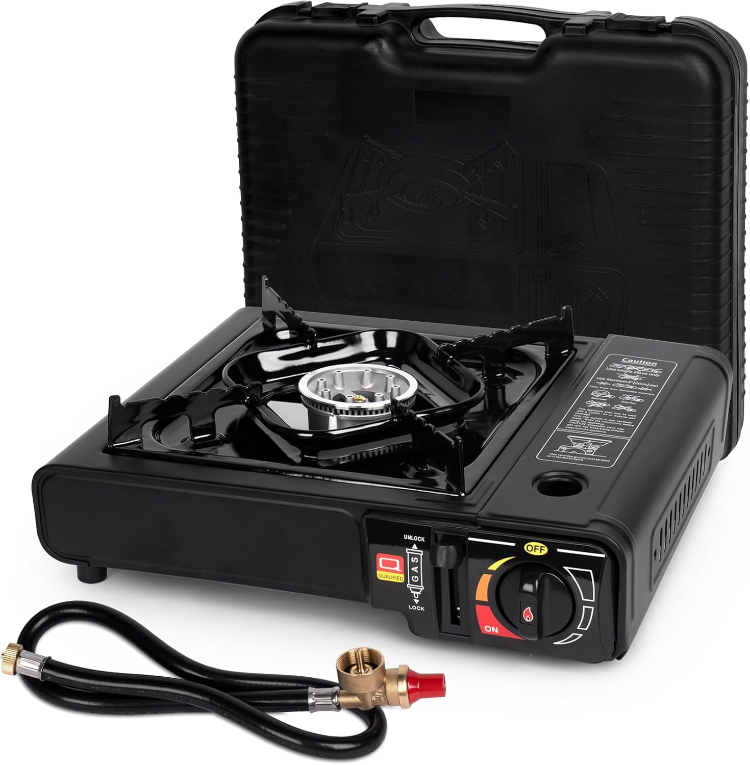 Dual Fuel Stove with Butane & Propane Compatibility, Portable Camping ...