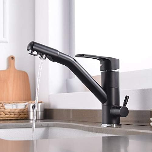 Dual Function 3 Way Water Filter Black Kitchen Faucet Marble Pure Water ...
