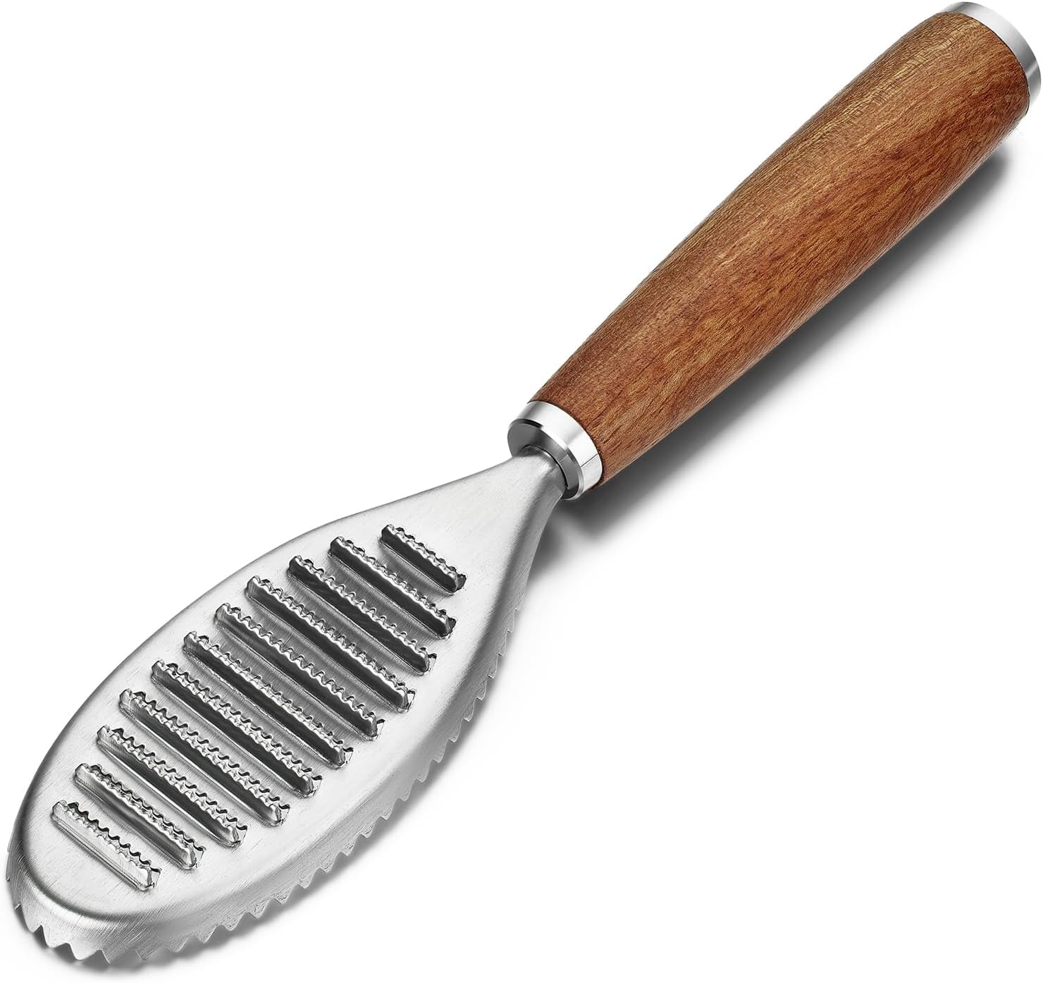 Dual-Function Design Rosewood Solid Handle Stainless Steel Serrated ...