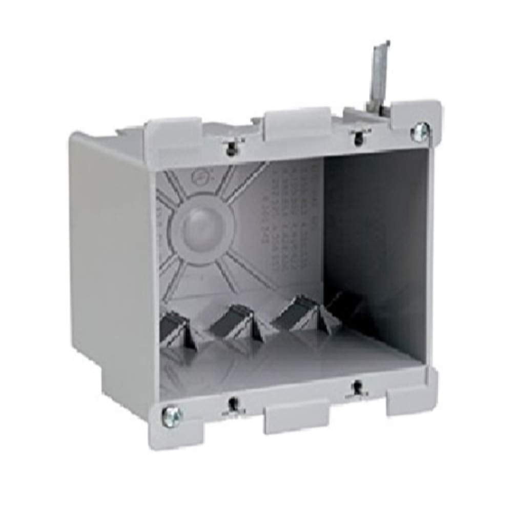 Dual-Gang In-Wall Junction Box, Flip out clamp makes installation easy ...