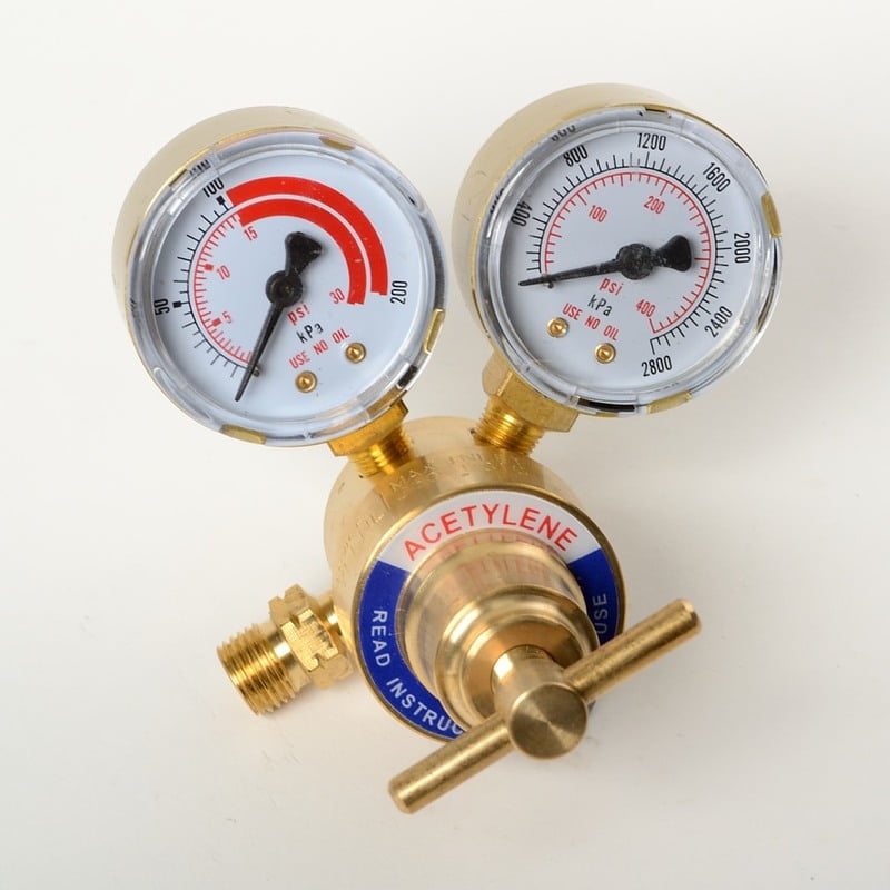 Victor Dual Gauge Acetylene Brass Regulator for Welding Pressure ...