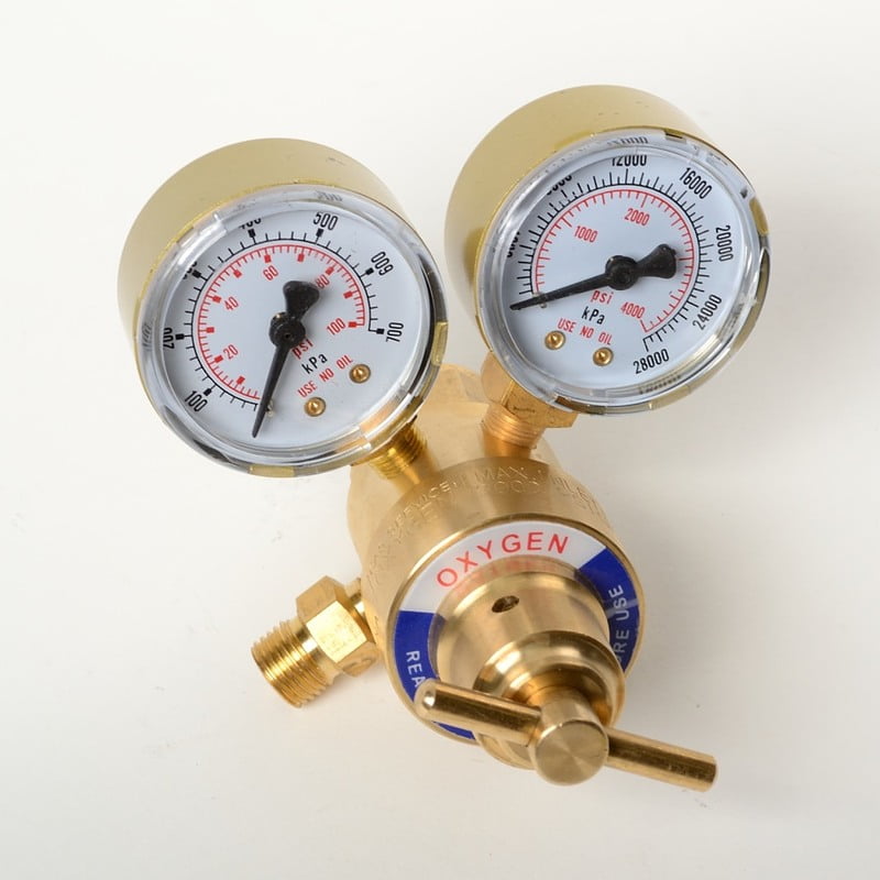 Dual Gauge Oxygen Brass Regulator Replacement Replace Welder Welding ...