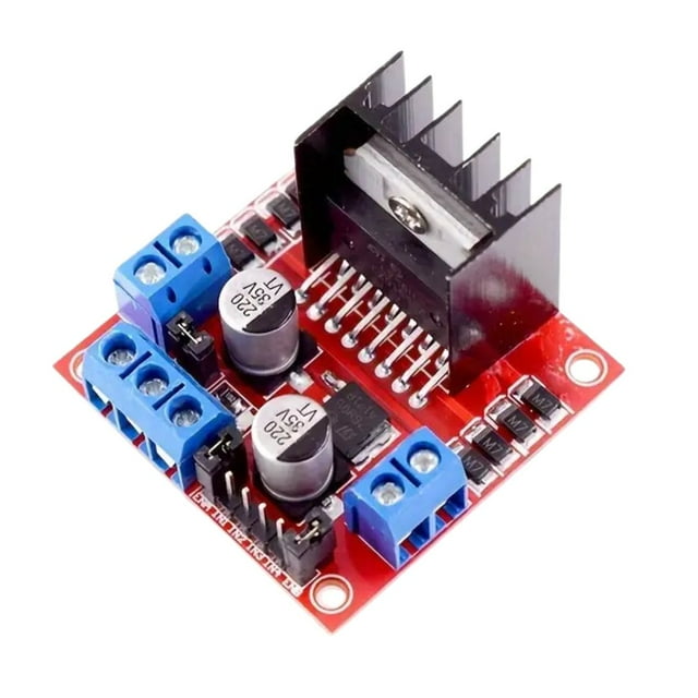 Dual H-Bridge L298N Motor Driver Controller Board for DC Motors and Stepper Motors with Heat ...