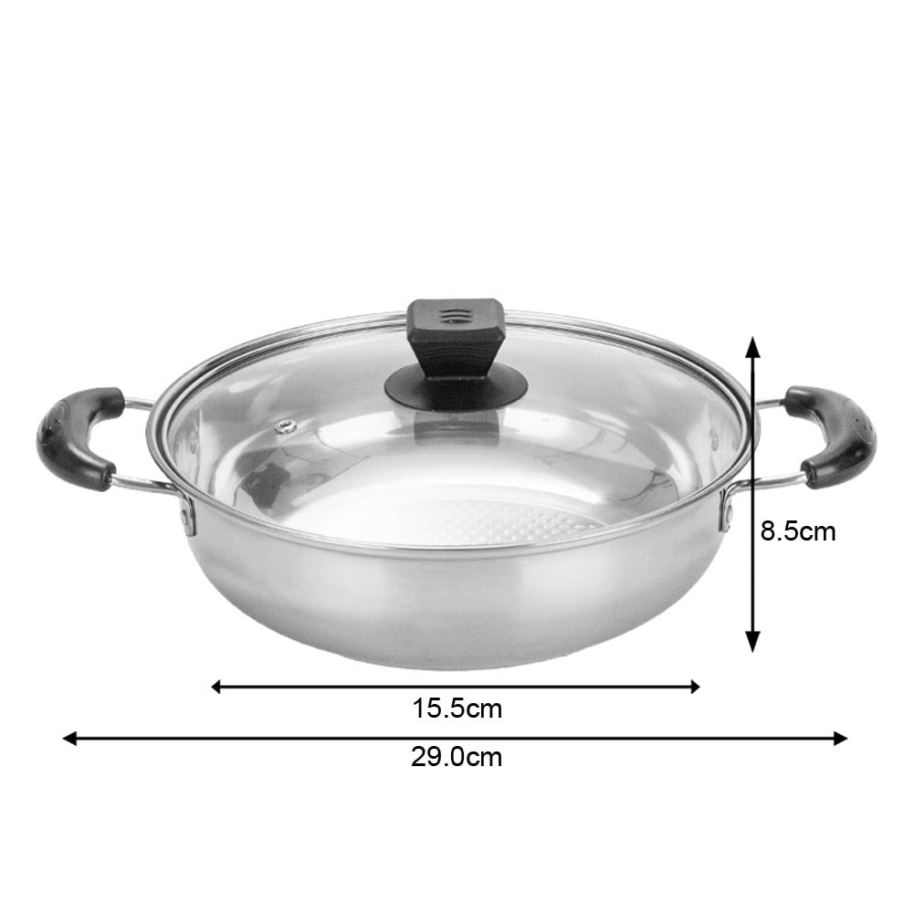 Dual Handle Design on Heavy Duty Stainless Steel Cooking Pot for Safety ...