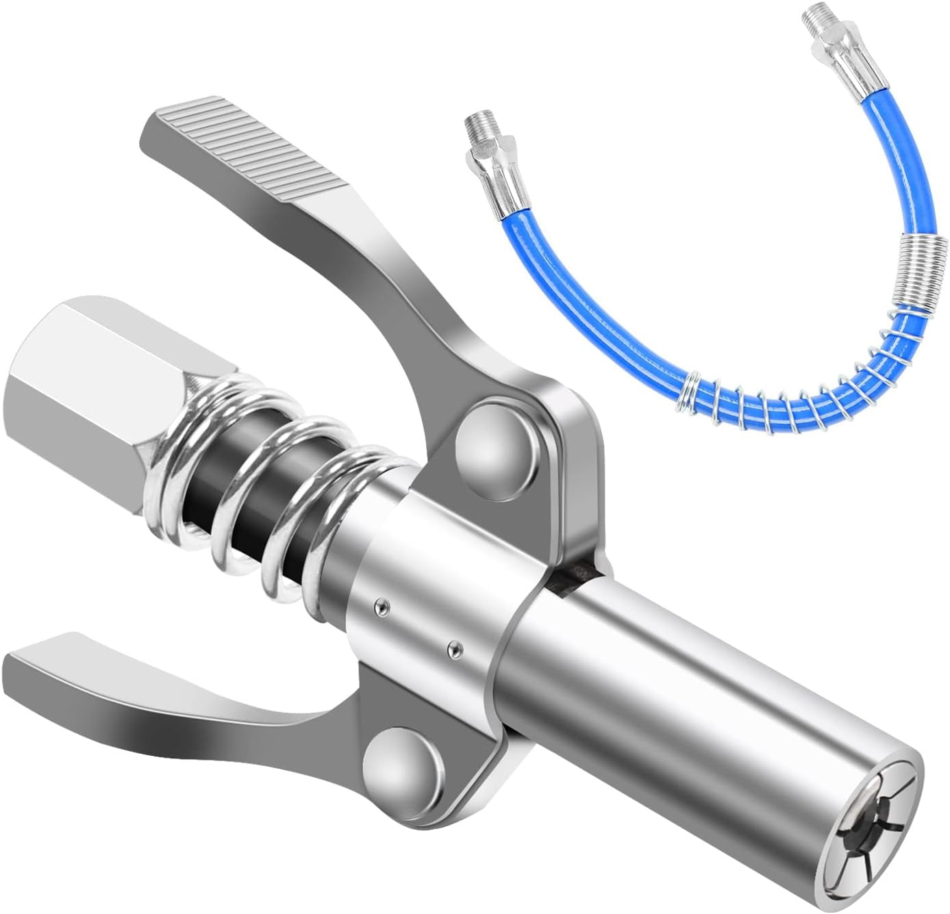 Dual-Handle Grease Gun - Quick Lock, 30Cm Hose, Nozzle Included ...