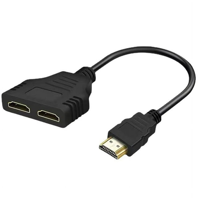 Dual Hdmi Adapter Hdmi Male To Dual Hdmi Female 1 To 2 Way Splitter ...