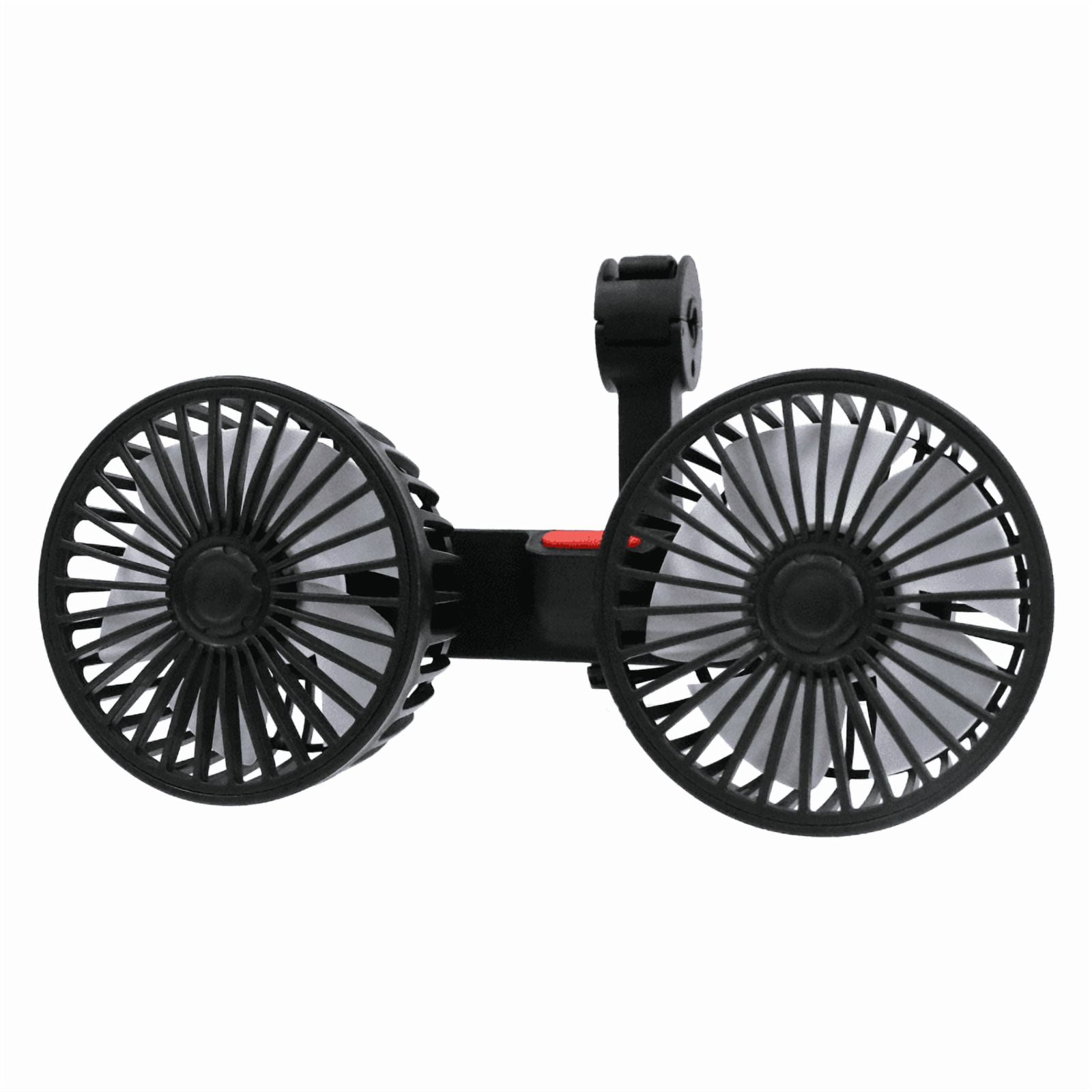 Dual Head Car Fan USB Powered Rear Seat Cooler for Summer Driving ...