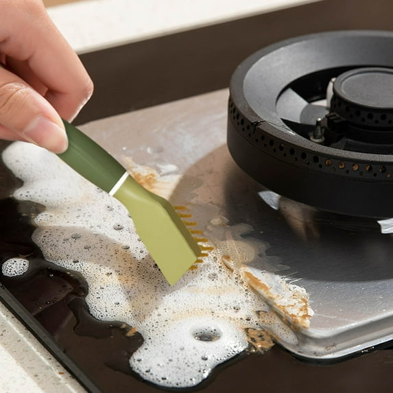 Dual Head Cleaning Brush, Yannianjz Dual Head Cleaning Brush, Scraper ...