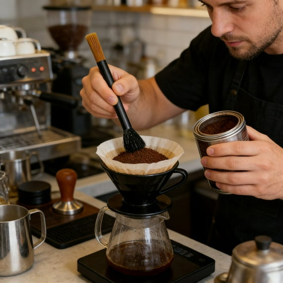 Dual Head Coffee Cleaning Brush Double Headed Coffee Cleaning Brush ...