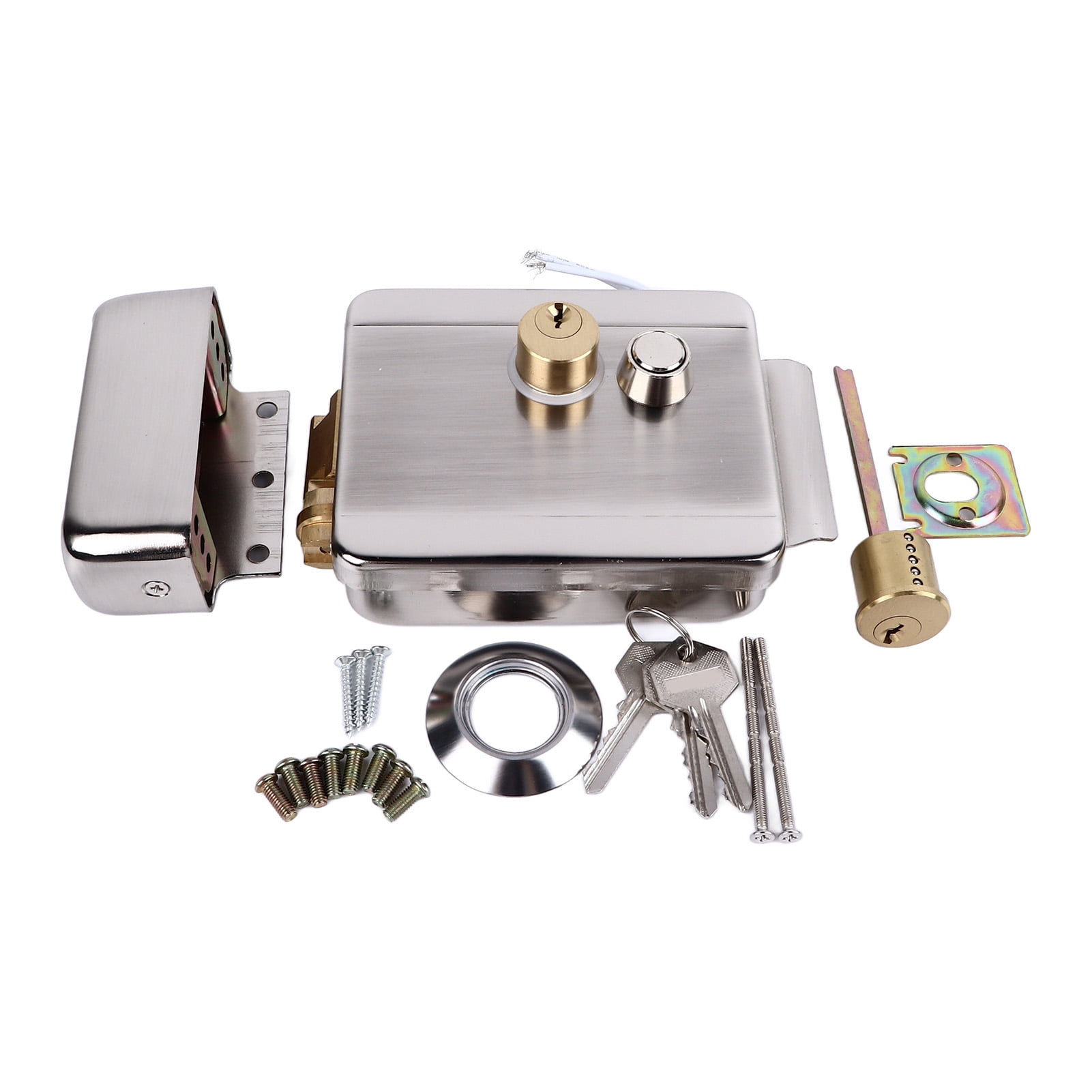 Dual Head Electric Door Lock, 12V Power, Double Lock System for Home ...