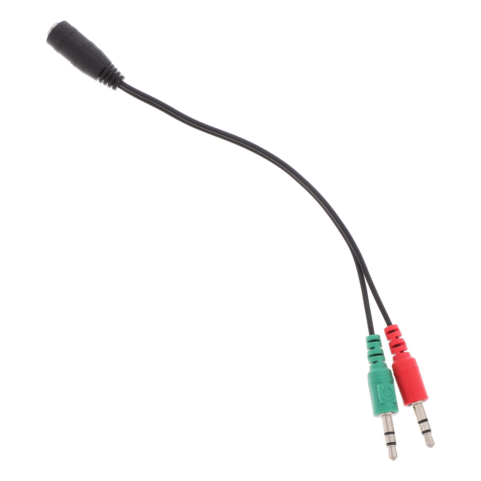 Dual Headset Microphone Audio Converter Separator Cable Adapter ...