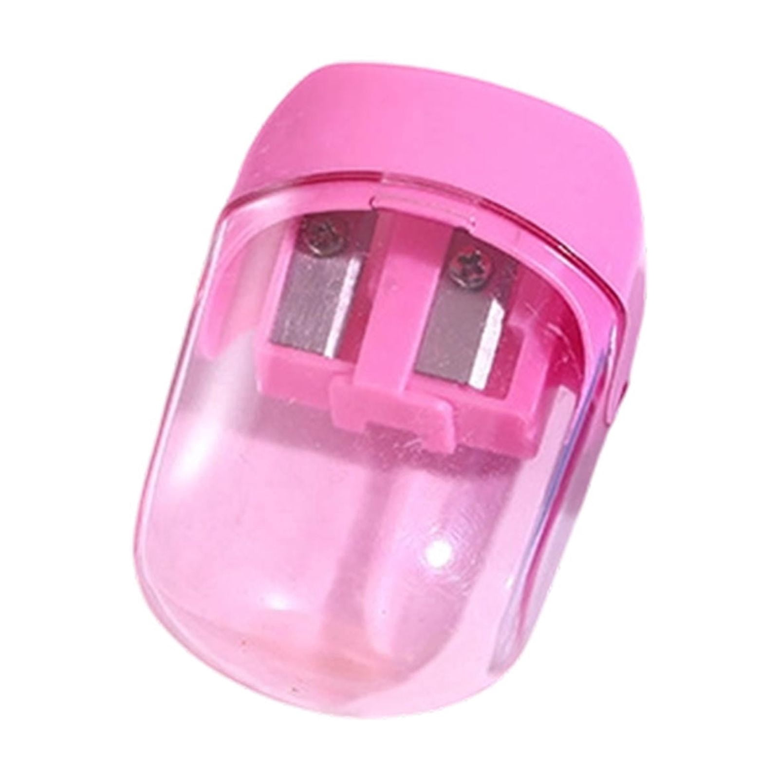 Dual Hole Manual Pencil Sharpener with Snap Lid, Portable Plastic ...