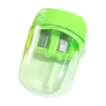 Dual Hole Manual Pencil Sharpener with Snap Lid, Portable Plastic ...
