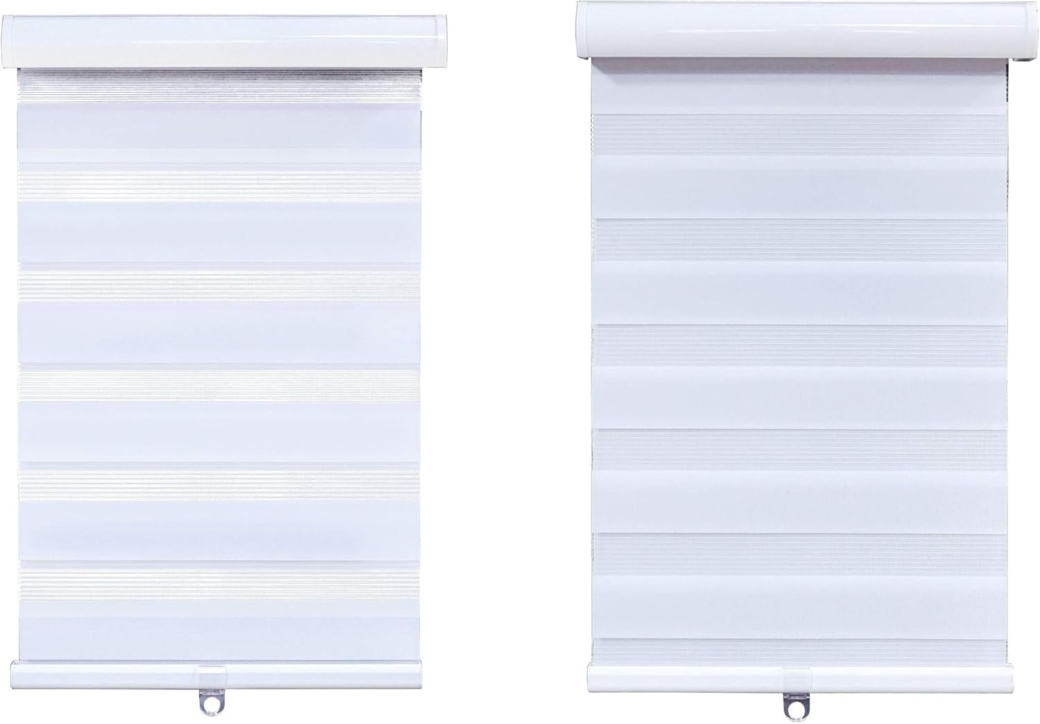 Dual Horizontal Window Blinds Shades [(W)69“ x (H)72”] White, Dual ...