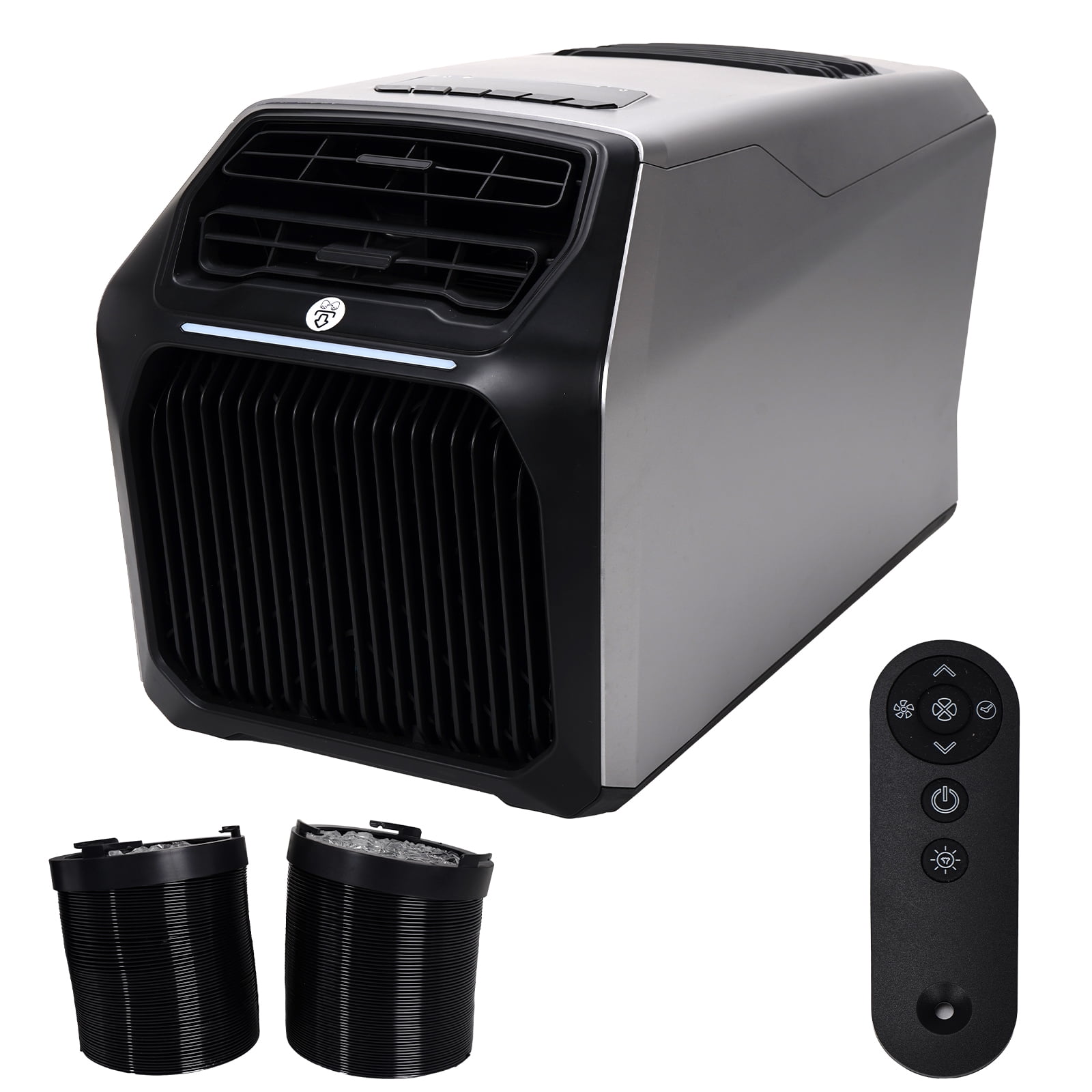 Dual-Hose Portable Air Conditioner & Heater, 6800 BTU/7500 BTU 5-in-1 ...