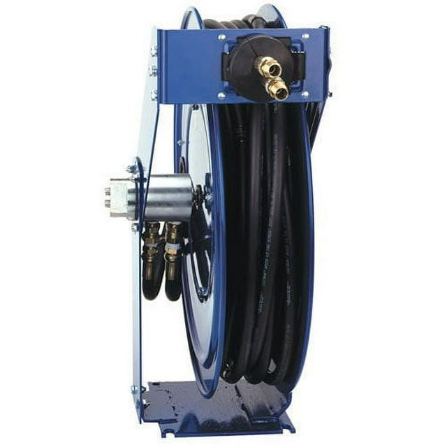 Dual Hydraulic Spring Retractable Hose Reel, 1/2" I.D. 50' Hose, 2500 ...