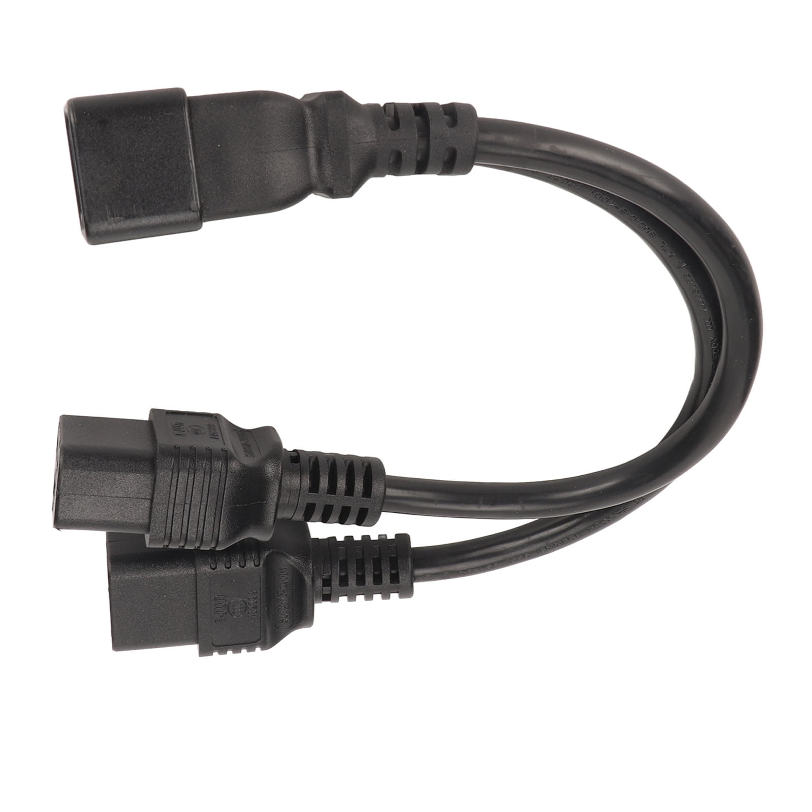 Dual IEC320 C19 to C20 Cord Female to Male Universal Y Splitter Power ...
