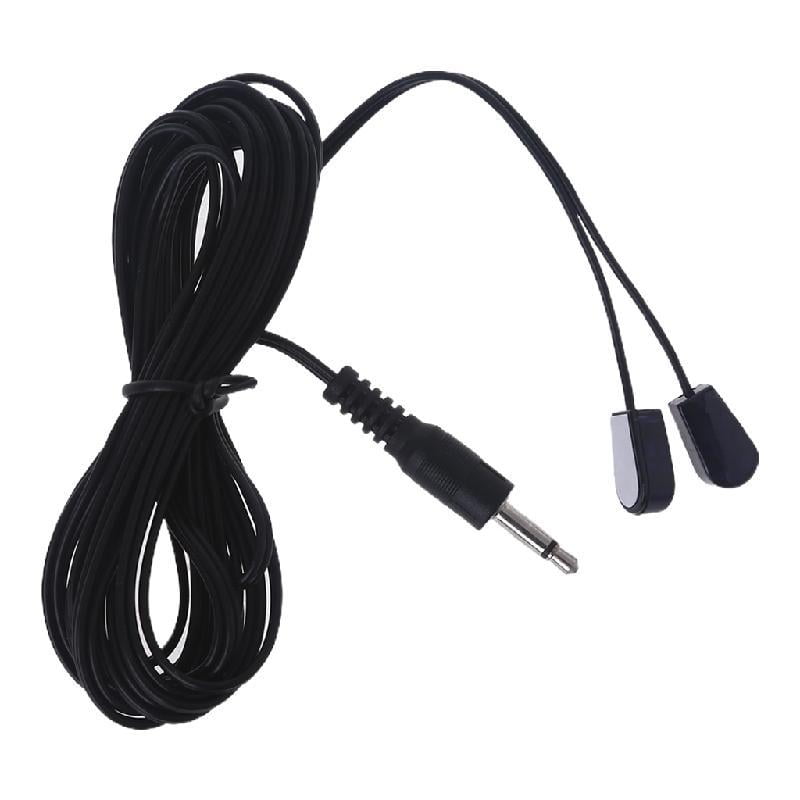 Dual IR Infrared Emitter Cable & 3.5mm Plug Remote Control Extender for ...