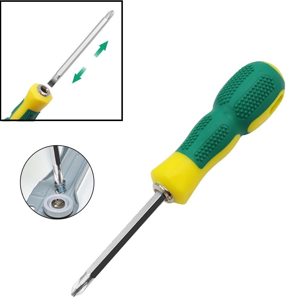 Dual Interchangeable Long Slotted Cross ScrewDriver Impact Double head ...