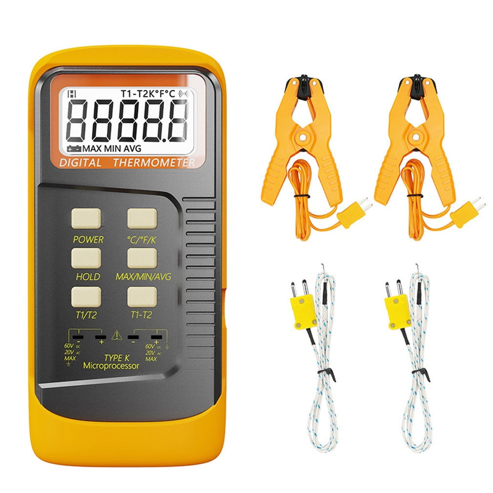 Dual K-line high and low temperature temperature meter dual channel ...
