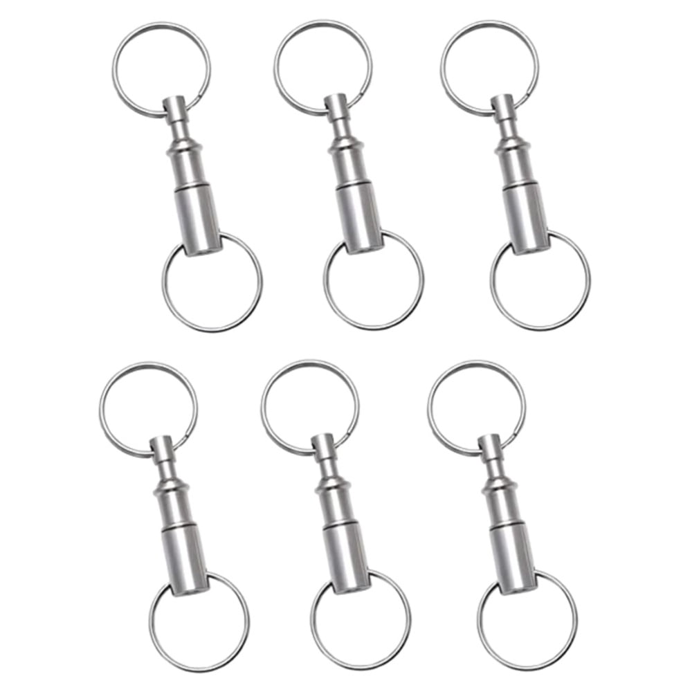 Roofei Dual Key Ring, Quick Snap Lock, Detachable Pull Apart Keychain ...