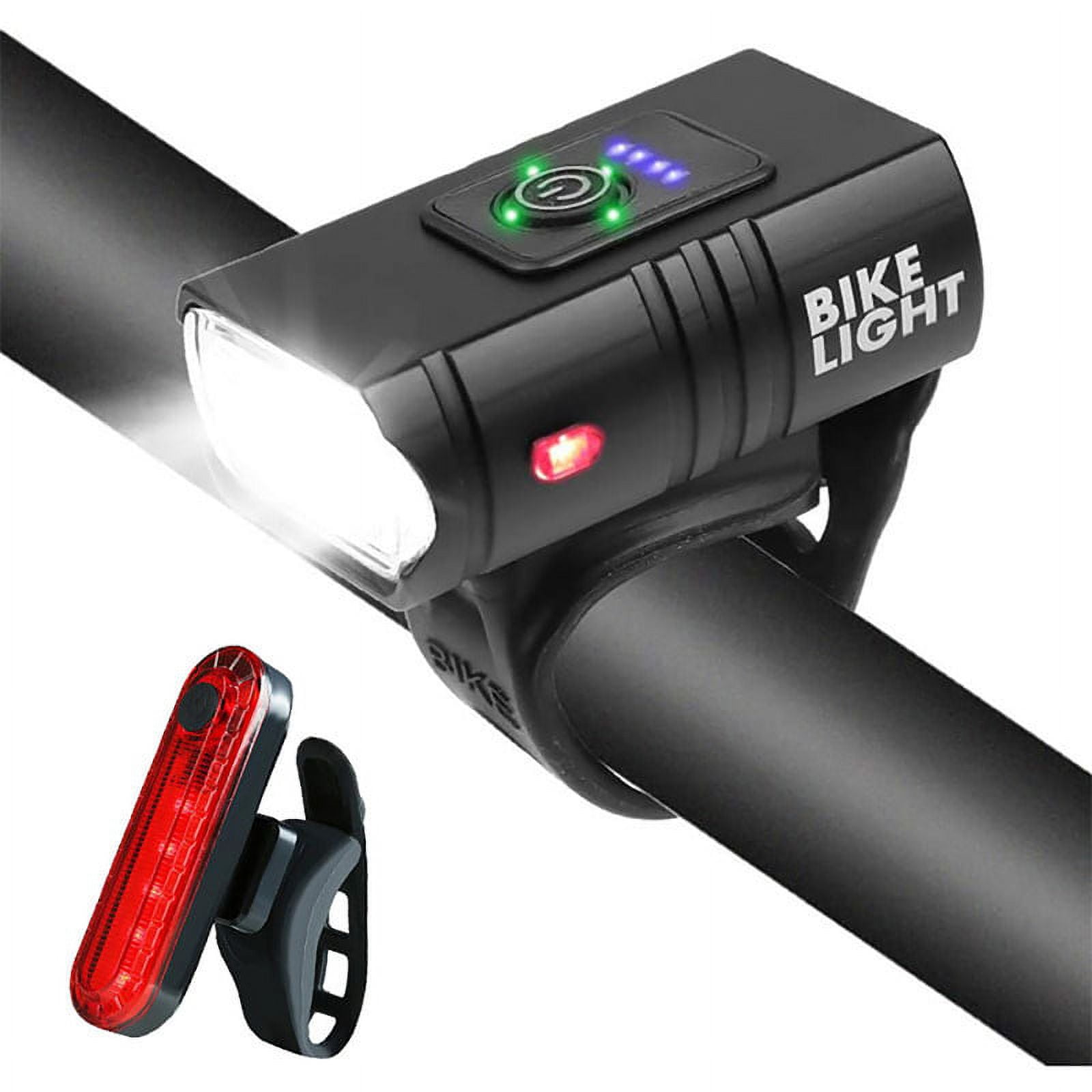 Dual LED Bike Headlights, Aluminum Alloy, Waterproof, Fast Charging ...