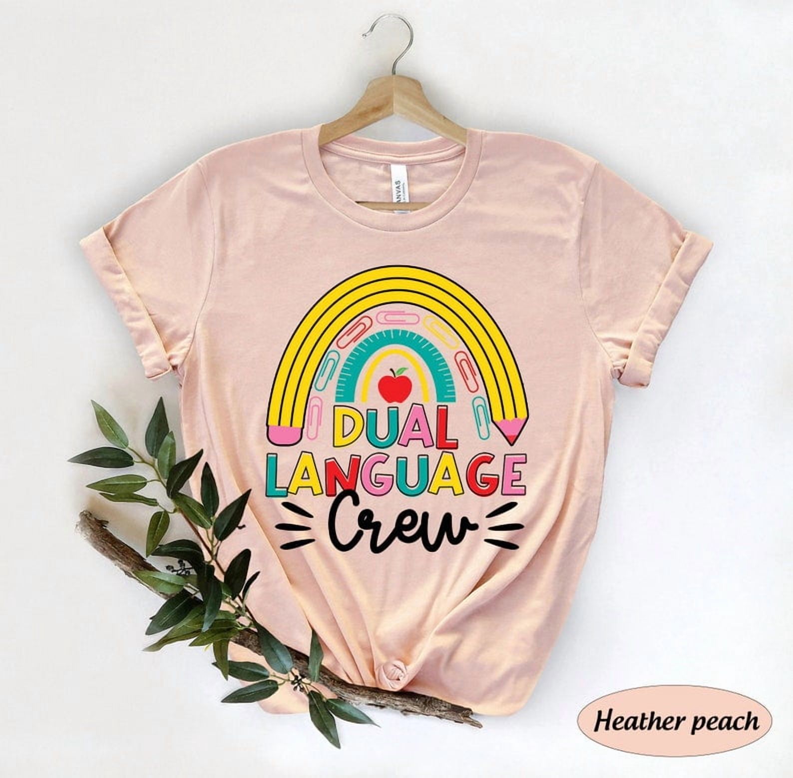 Dual Language Teacher Shirt, Dual Language Crew, Bilingual Teacher ...