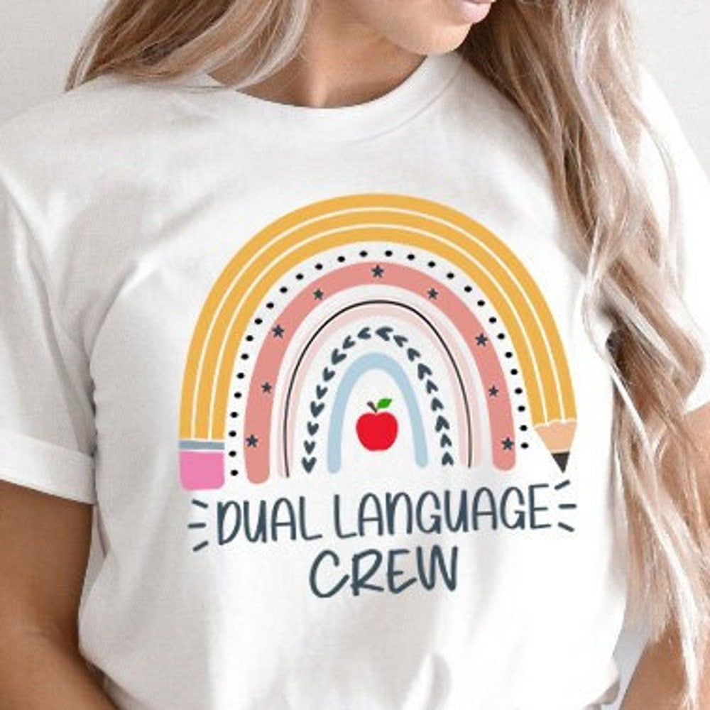 Dual Language Teacher Shirt, Dual Language Crew, Dual Language Shirt ...