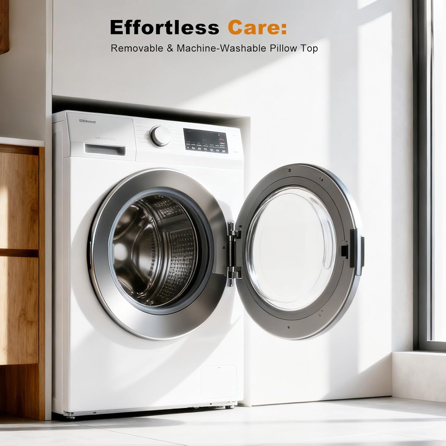 Dual Layer 4 Inch Bamboo Memory Foam Mattress Topper Queen Size ...