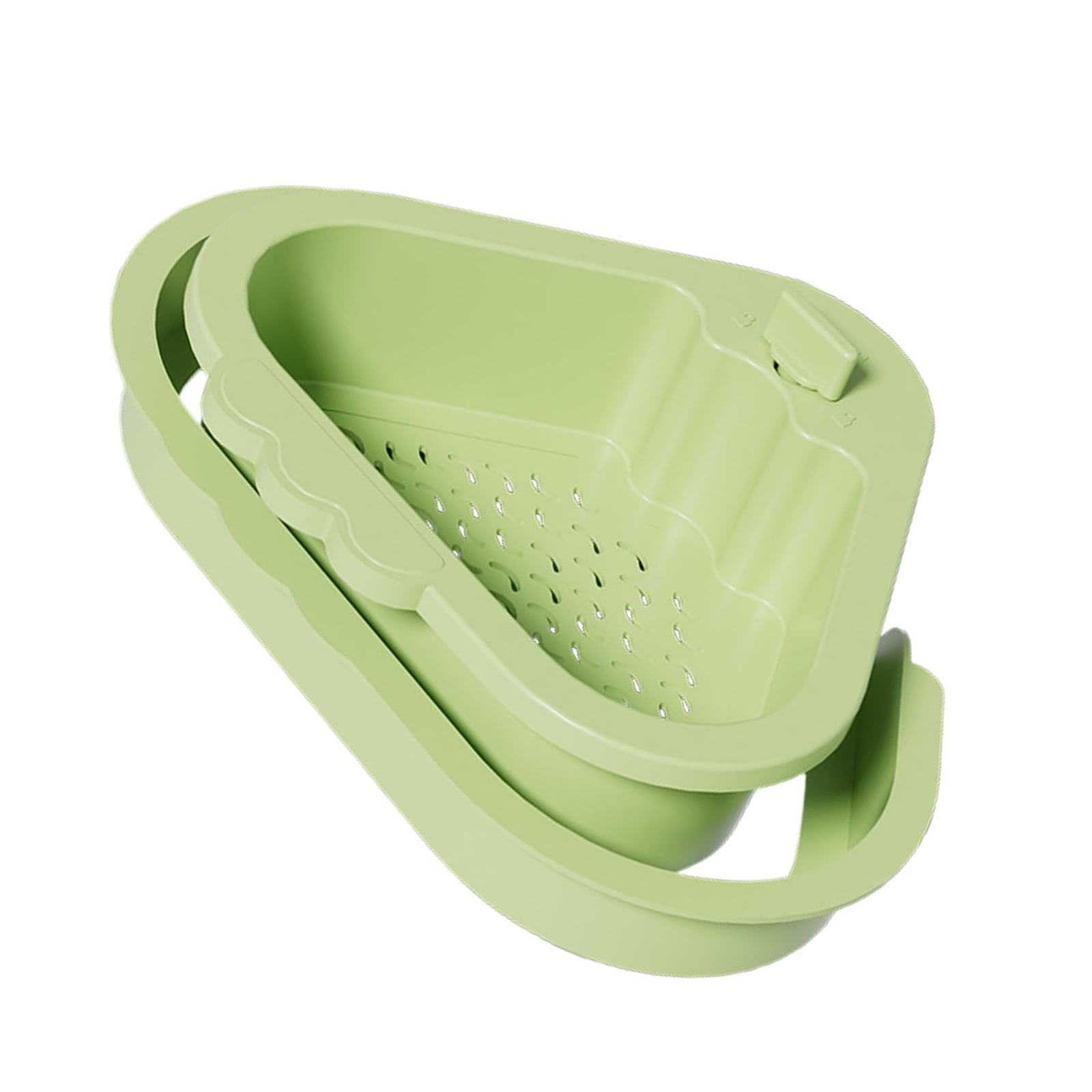 Dual-Layer Triangular Sink Basket - Removable Scrap Filter & Compact ...