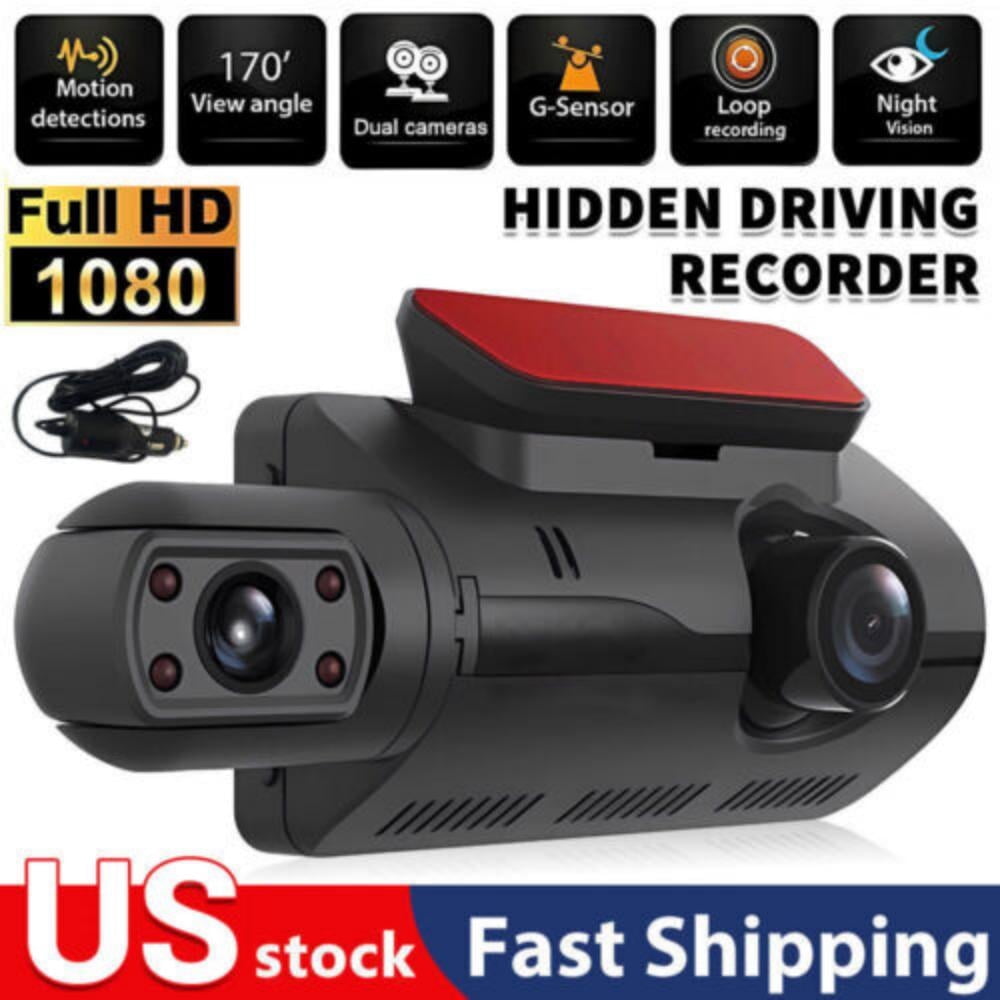 Dual Lens 1080P Dash Cam with Front and Interior Camera, G-Sensor, Loop ...