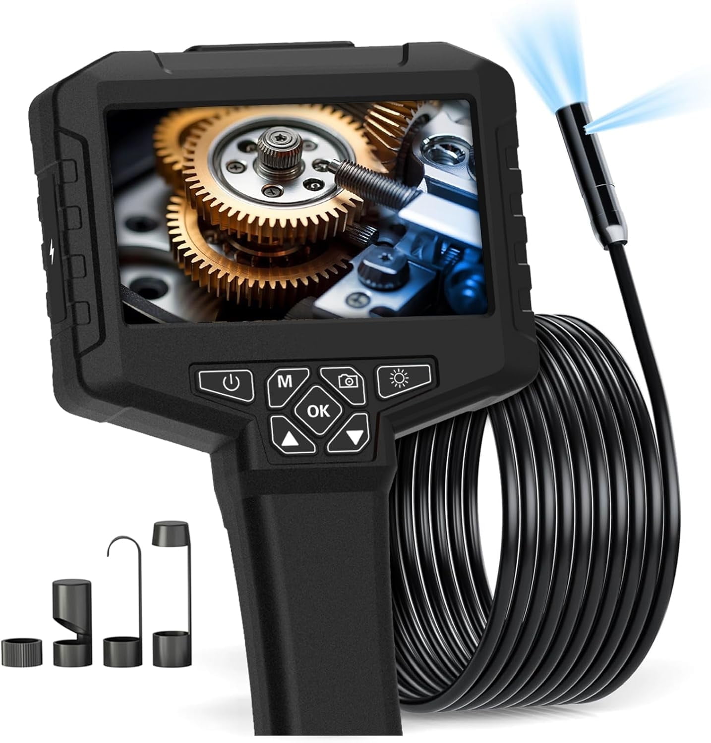 Binazon Dual Lens Borescope Camera With 32GB Card, Industrial Endoscope ...