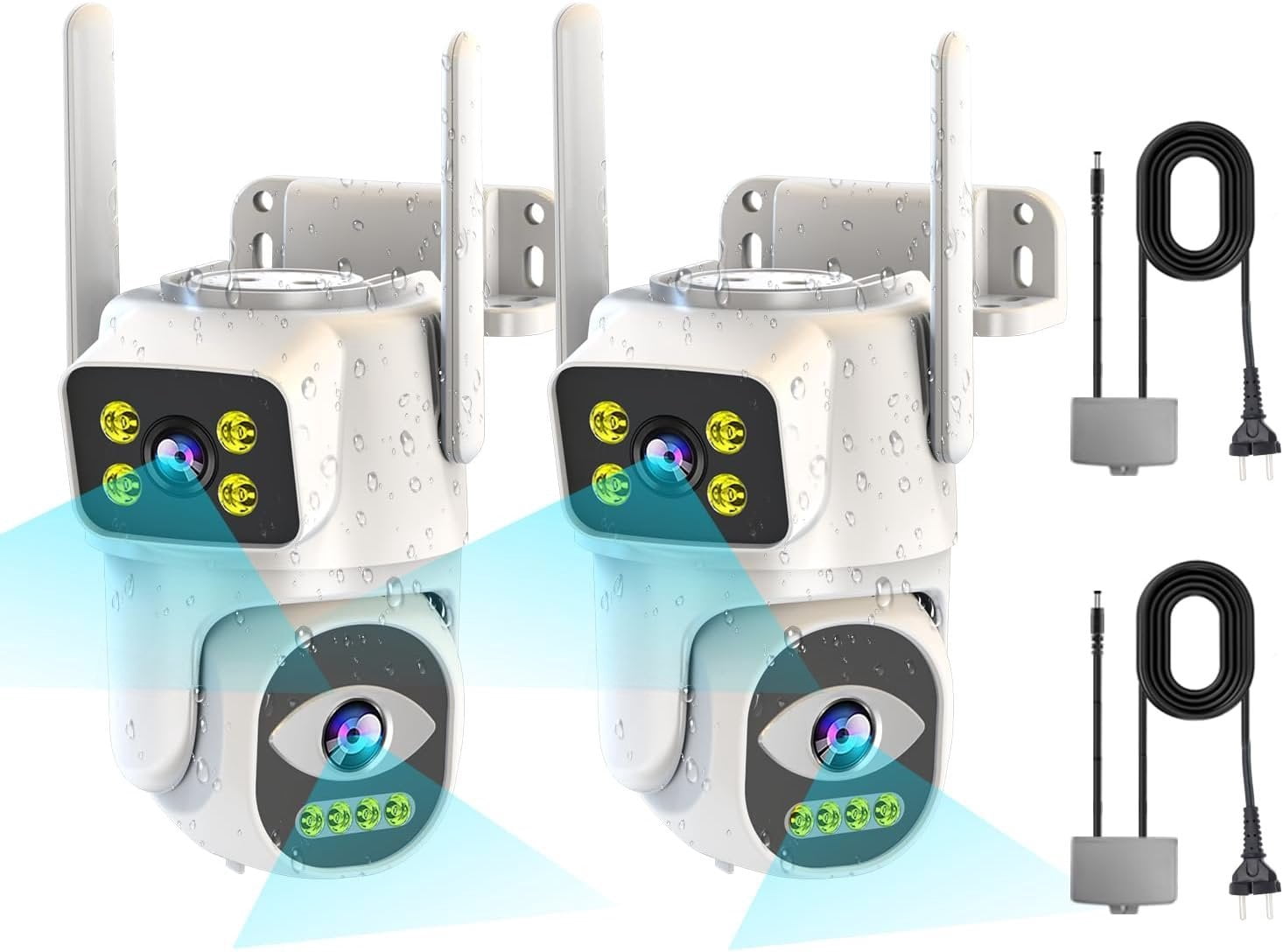Dual Lens Cameras for ,2.4G/5G PTZ Outdoor Plug-in Camera,Motion ,Night ...
