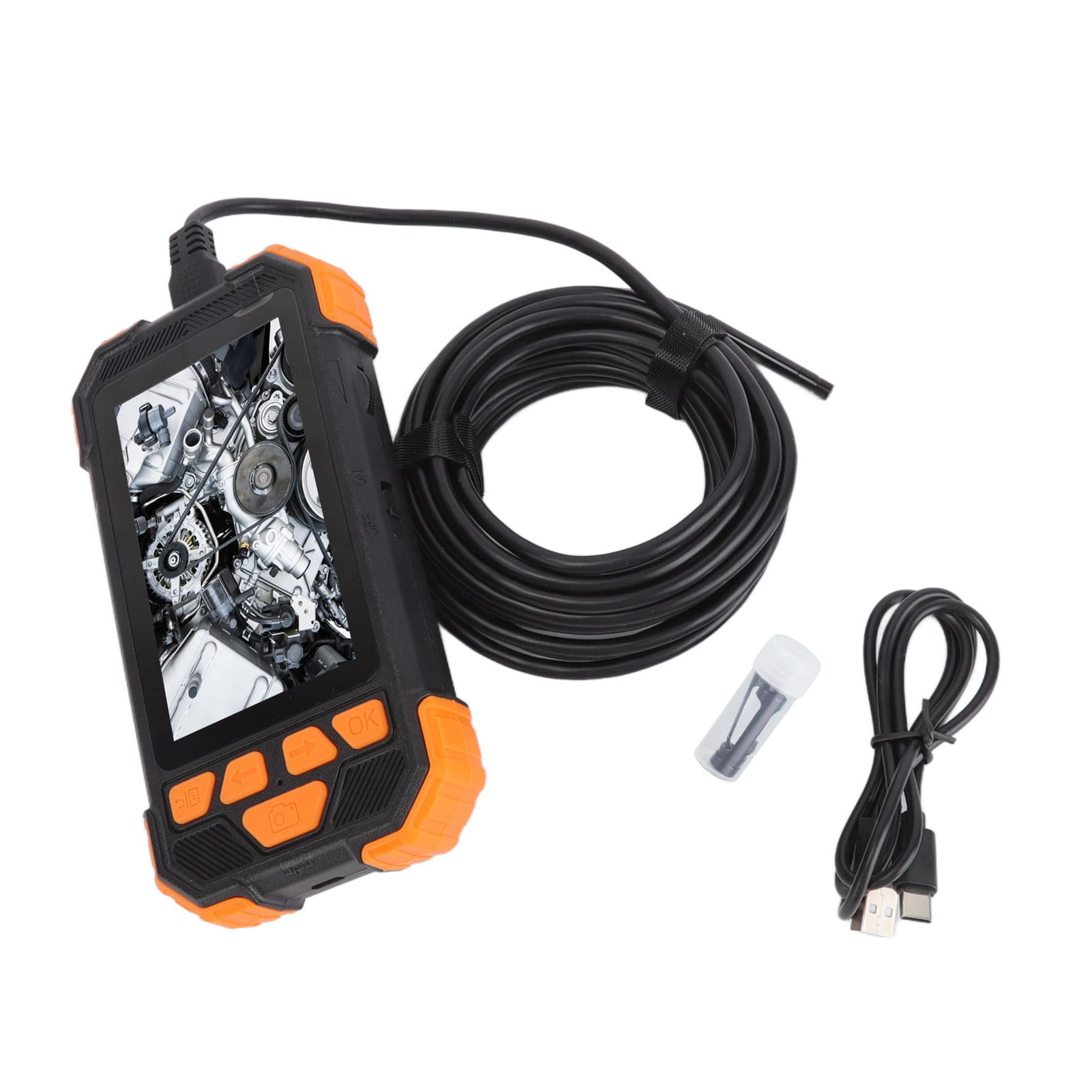 Dual Lens Endoscope 7.9mm 1080P HD Digital Inspection Camera 4.3in IPS ...