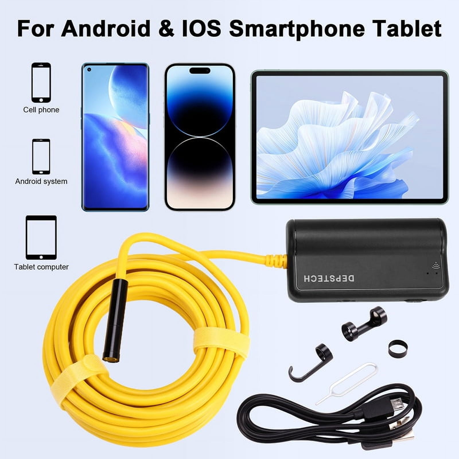 Dual Lens Endoscope Camera 1080P Dual Camera Borescope Inspection ...