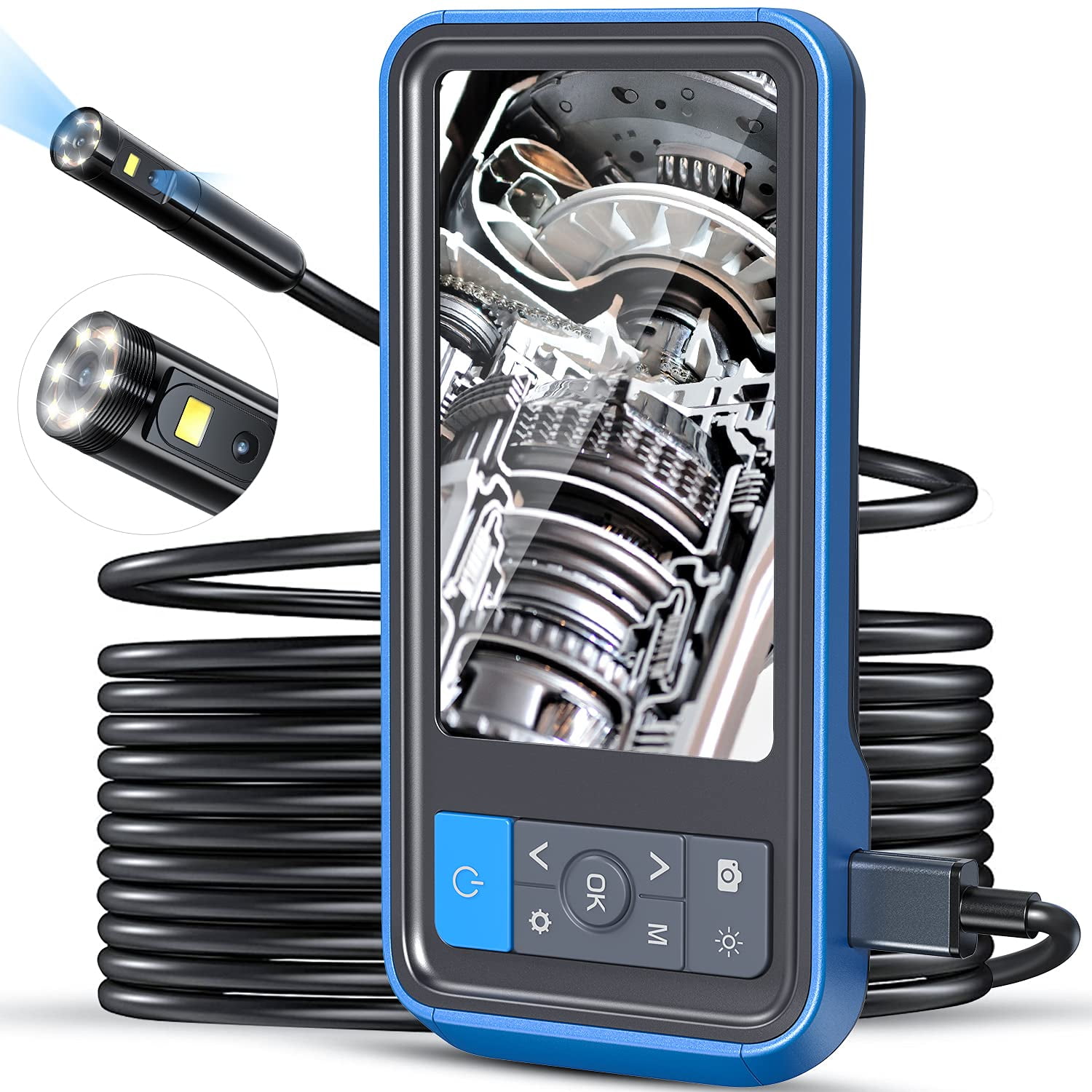 Dual Lens Endoscope Camera 1080P Dual Camera Inspection Camera with 4.5 ...