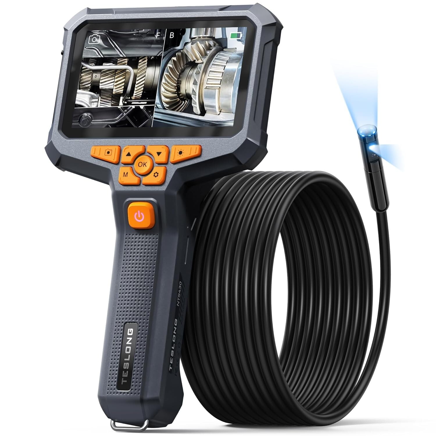 Dual Lens Endoscope Camera Home Waterproof Fiber Optic for Sewer Drain ...