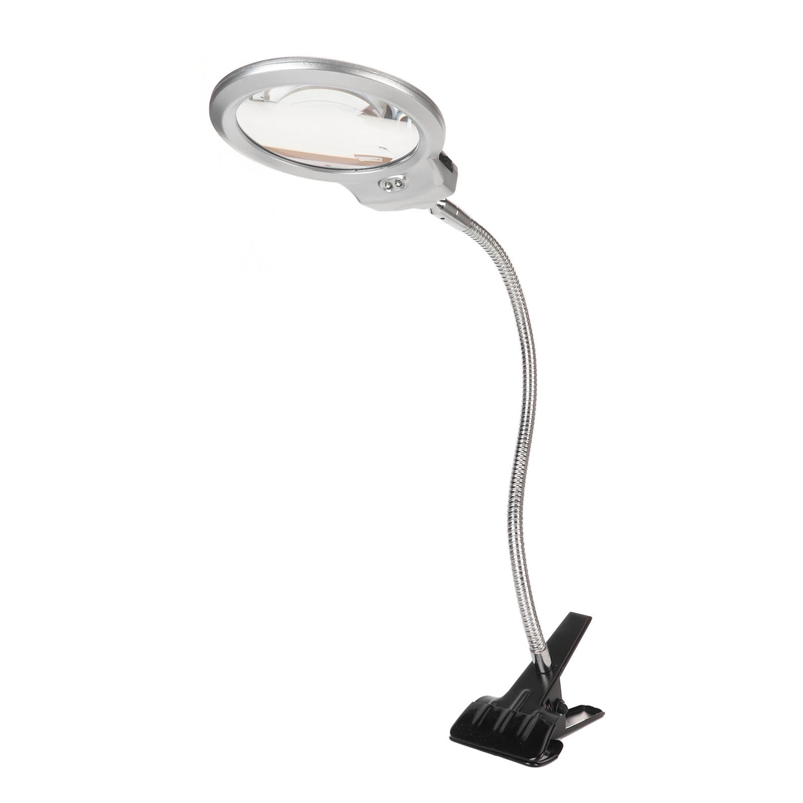 Dual Lens Magnifying Glass with Light, 2X and 6X Magnification ...