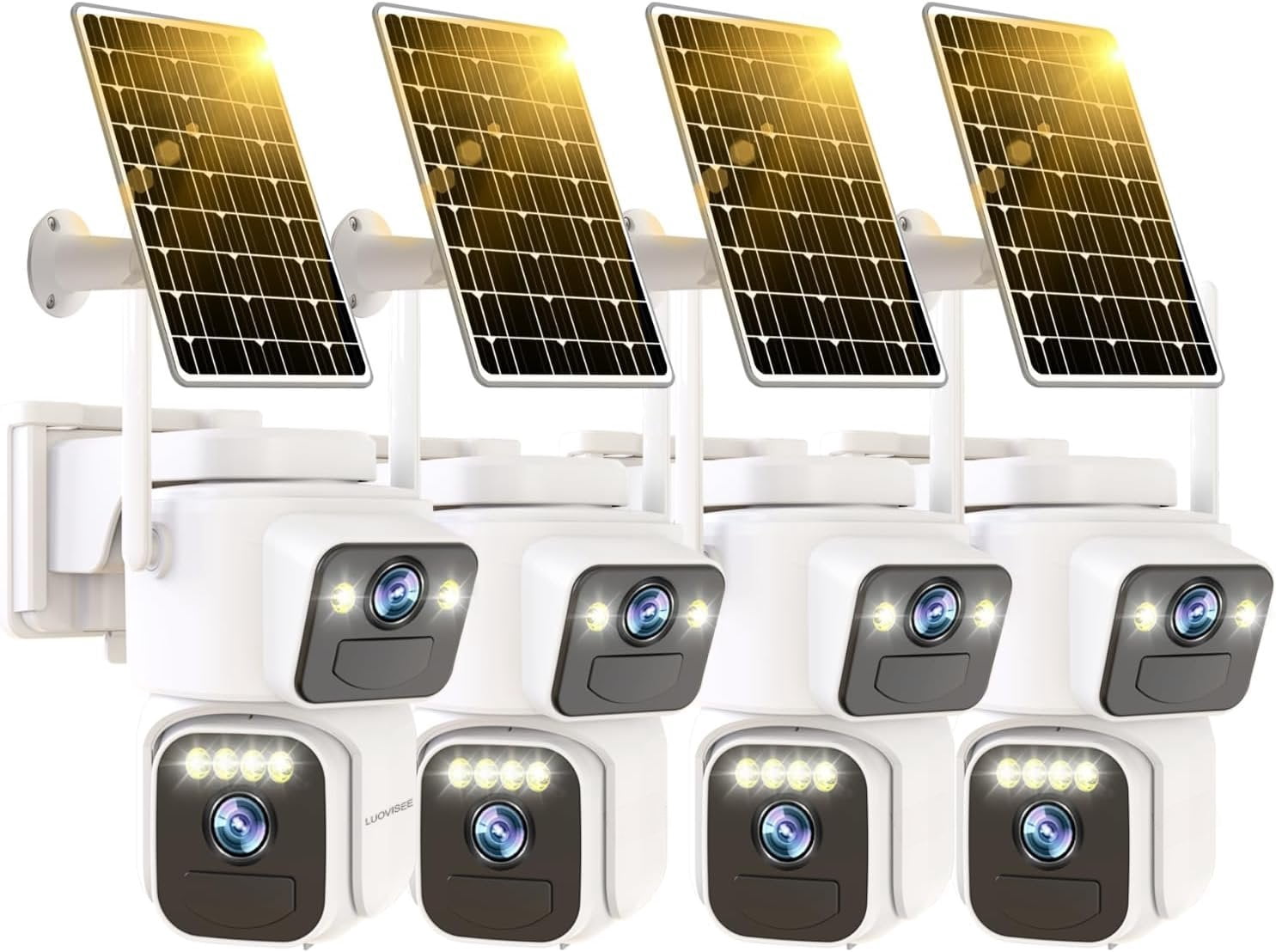 Dual Lens Outside Cameras for Cameras 4 ,2.4G & 5G WiFi,Solar Camera ...